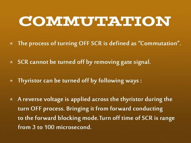 Class C & Class D Commutation | PPTX