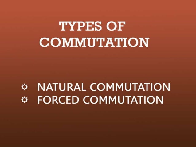 Class C & Class D Commutation | PPTX