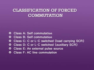 Class C & Class D Commutation | PPT