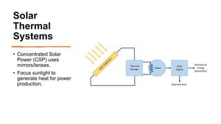 Presentation about Generation of Electricity using Solar Energy | PPTX