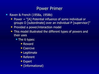 Power, Management, and Conflict Resolution | PPT