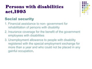 Person with disability act 1995 | PPT
