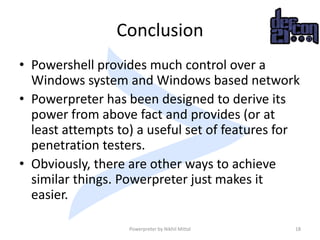 Powerpreter: Post Exploitation like a Boss | PPT