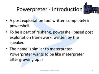 Powerpreter: Post Exploitation like a Boss | PPT
