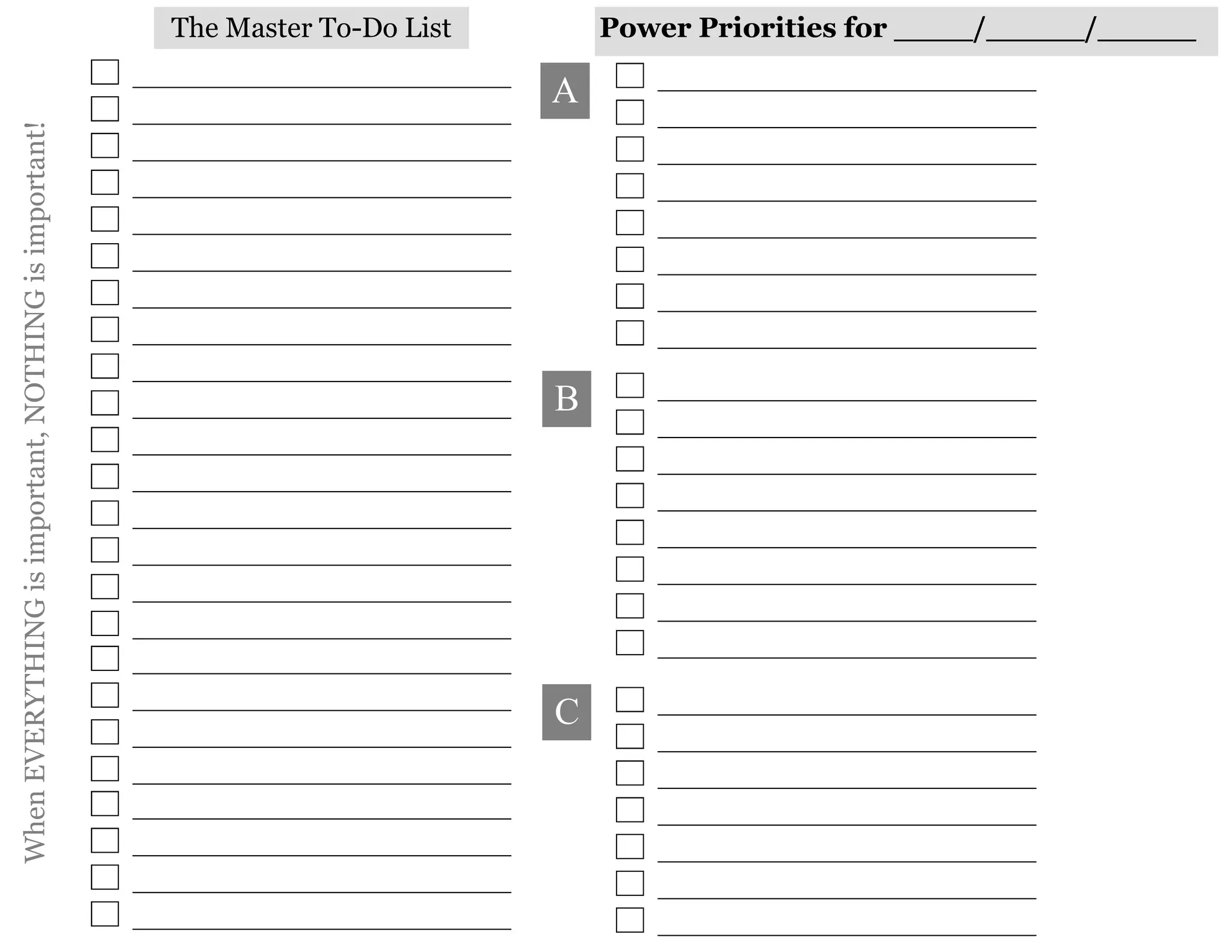Power Priority List | PDF