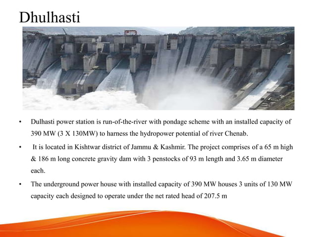 Hydropower projects in Jammu and Kashmir | PPTX | Power and Energy Industry | Industries