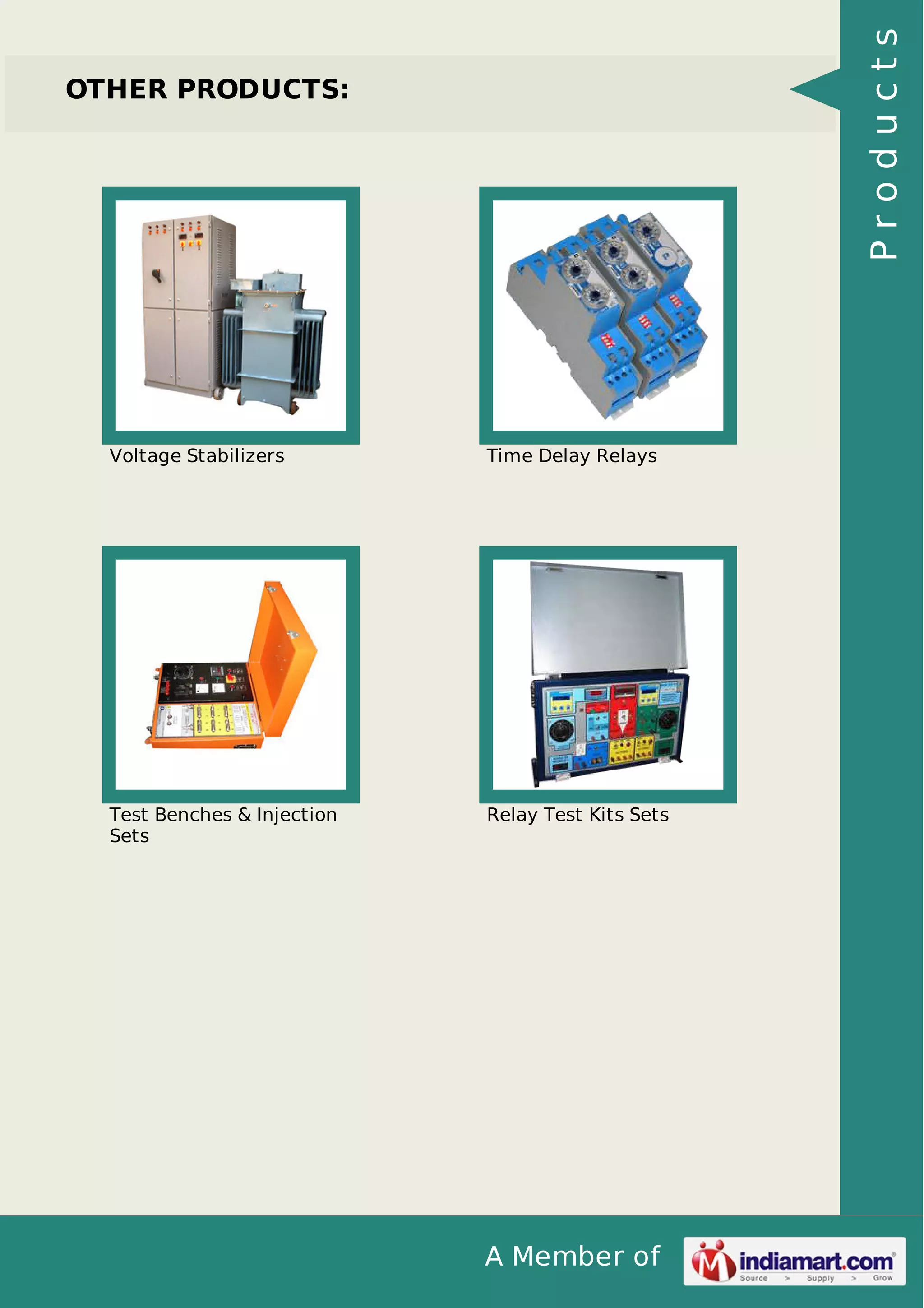 Protech Engineering & Controls Pvt. Ltd., Mumbai, IDMT Relays | PDF