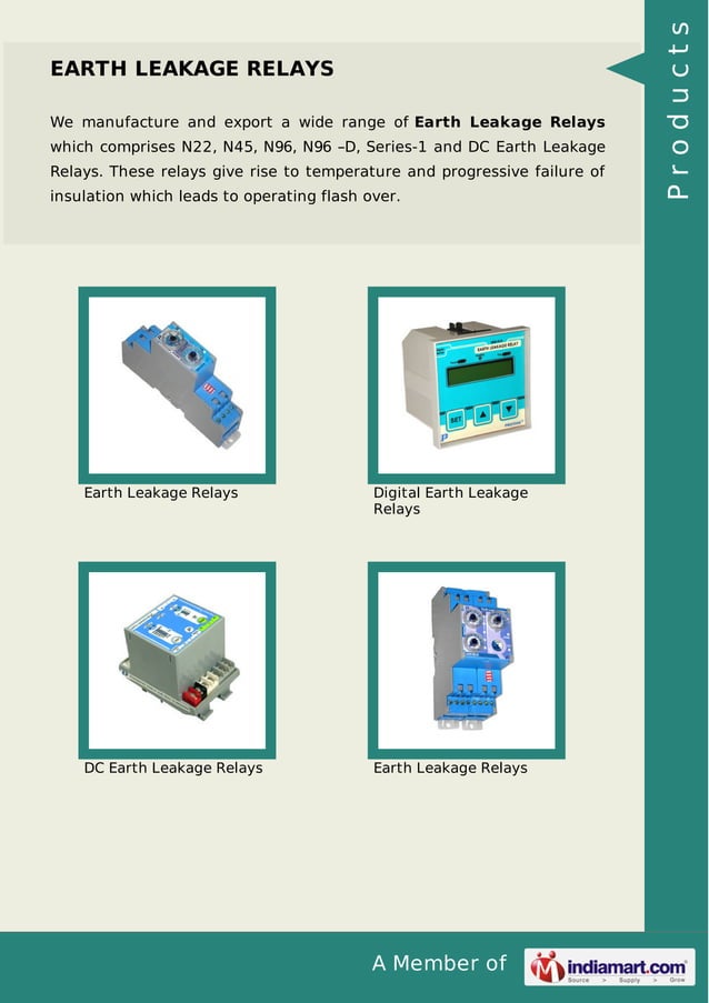Protech Engineering & Controls Pvt. Ltd., Mumbai, IDMT Relays | PDF