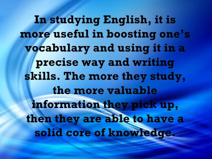 English Powerpoint Presentation