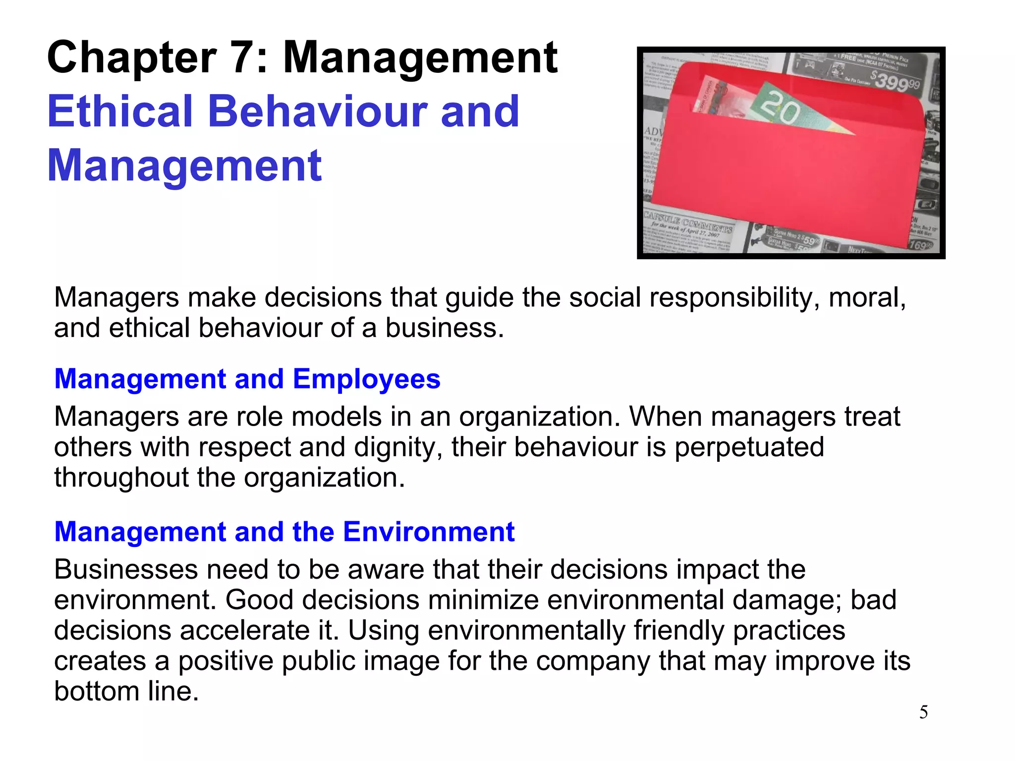 PowerPoint Chapter 7 Notes | PPT | Executive Leadership & Management ...