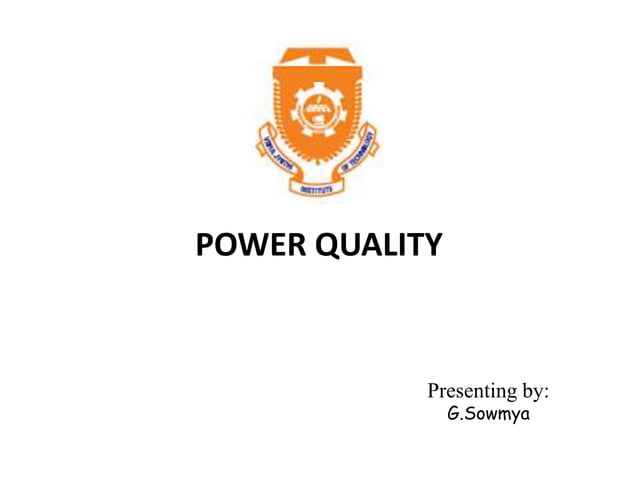 Power quality | PPTX