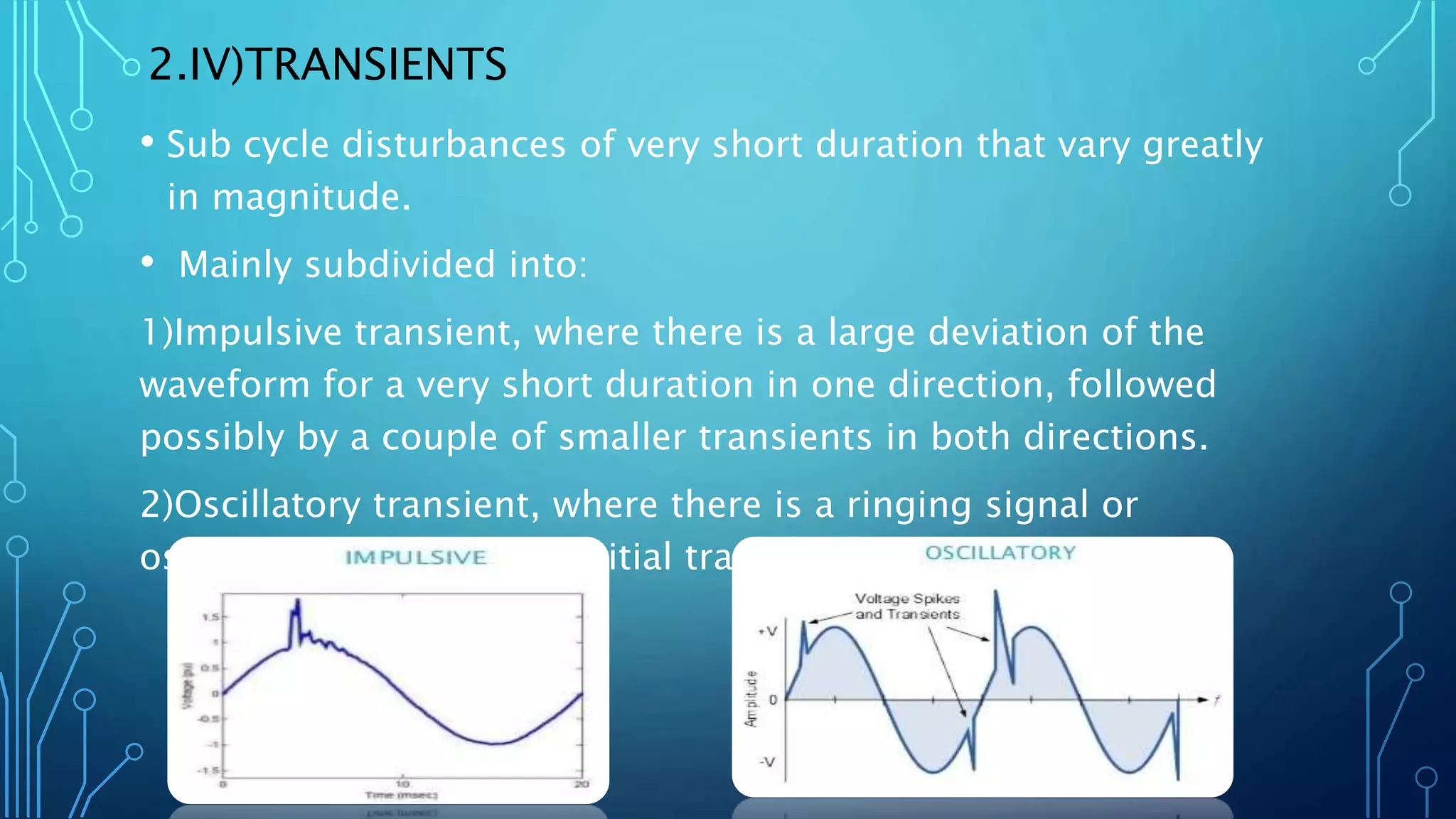 Power quality disturbances | PPTX