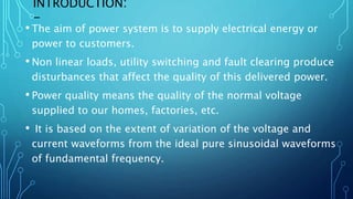 Power quality disturbances | PPTX