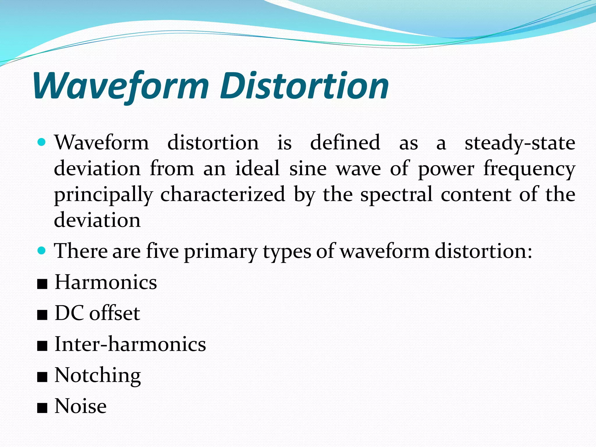 Power quality disturbances | PDF