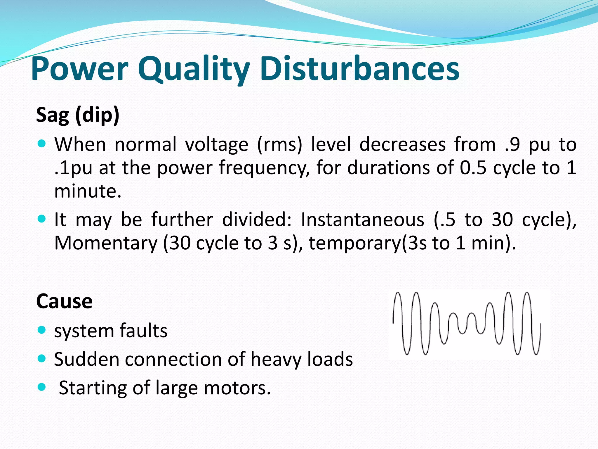 Power quality disturbances | PDF