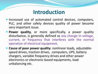 Power quality disturbances | PDF