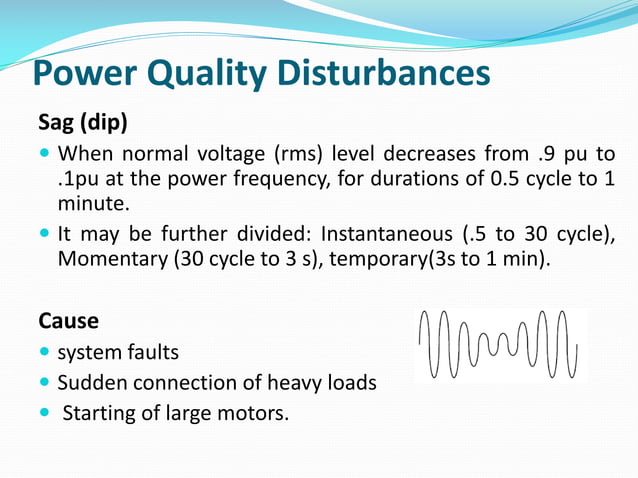 Power quality disturbances | PDF