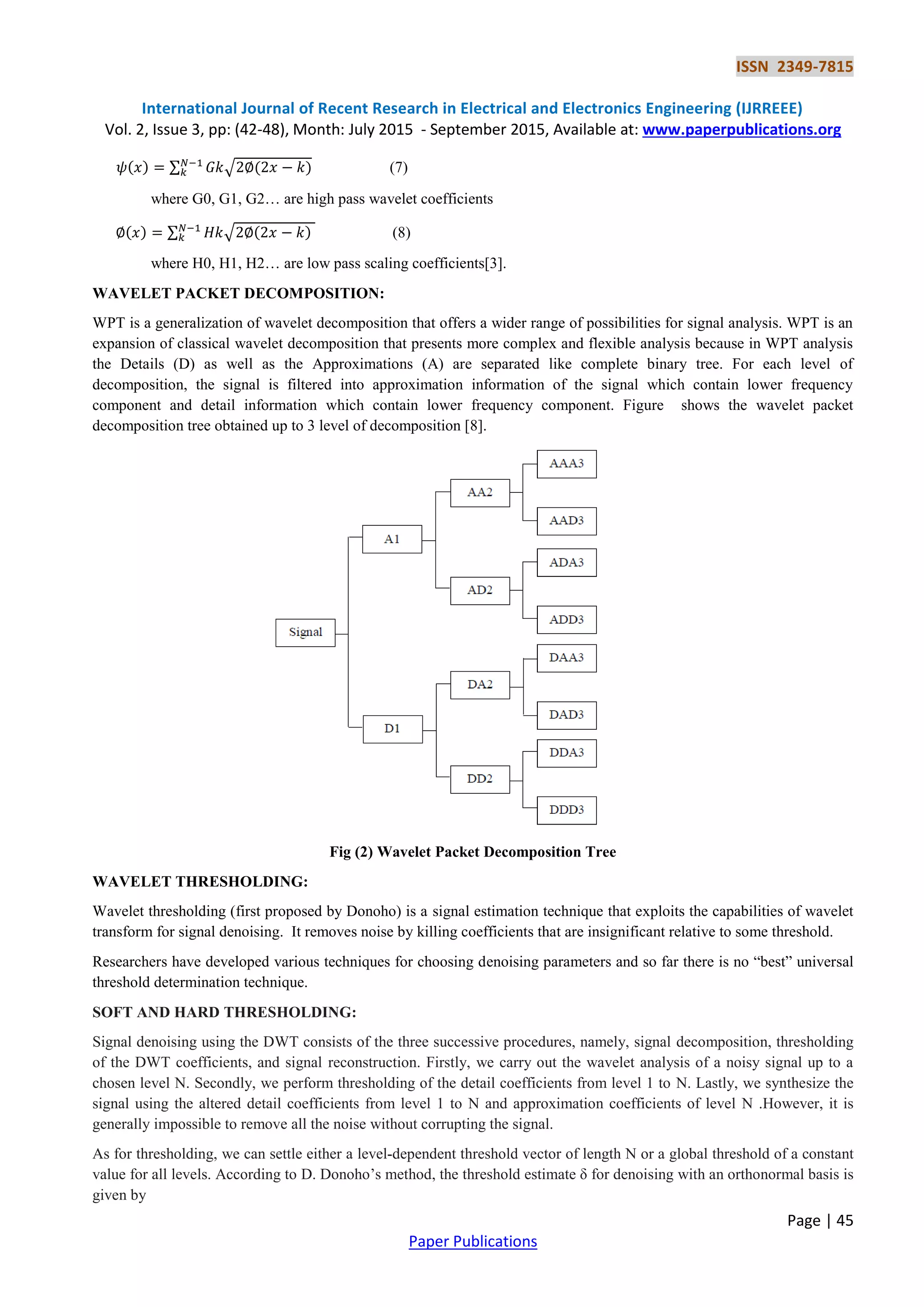 Power Quality Identification Using Wavelet Transform: A Review | PDF | Physics | Science