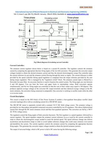 Power Quality Improvement of DC Drive by Reduction of Circulating Current | PDF