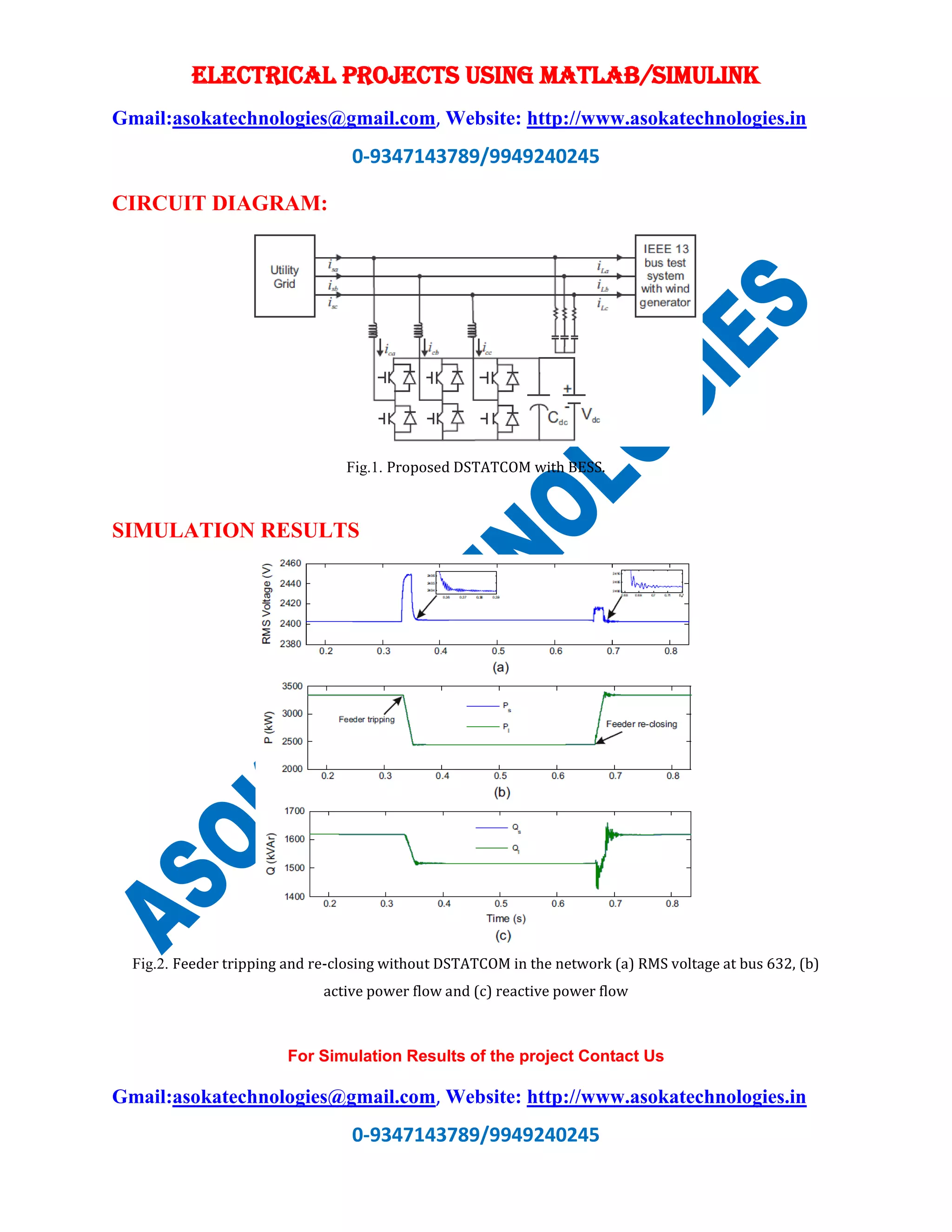 Power Quality Improvement In Distribution Network Using Dstatcom With
