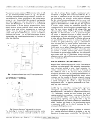 Power quality improvement of grid interconnected distribution system using fss lms algorithm | PDF