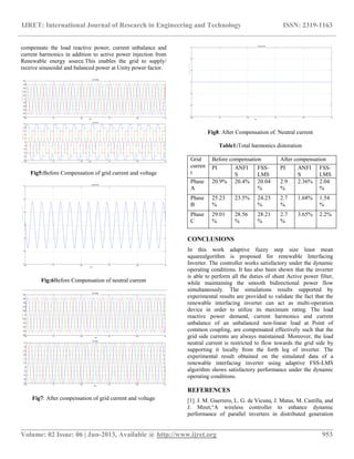 Power quality improvement of grid interconnected distribution system using fss lms algorithm | PDF