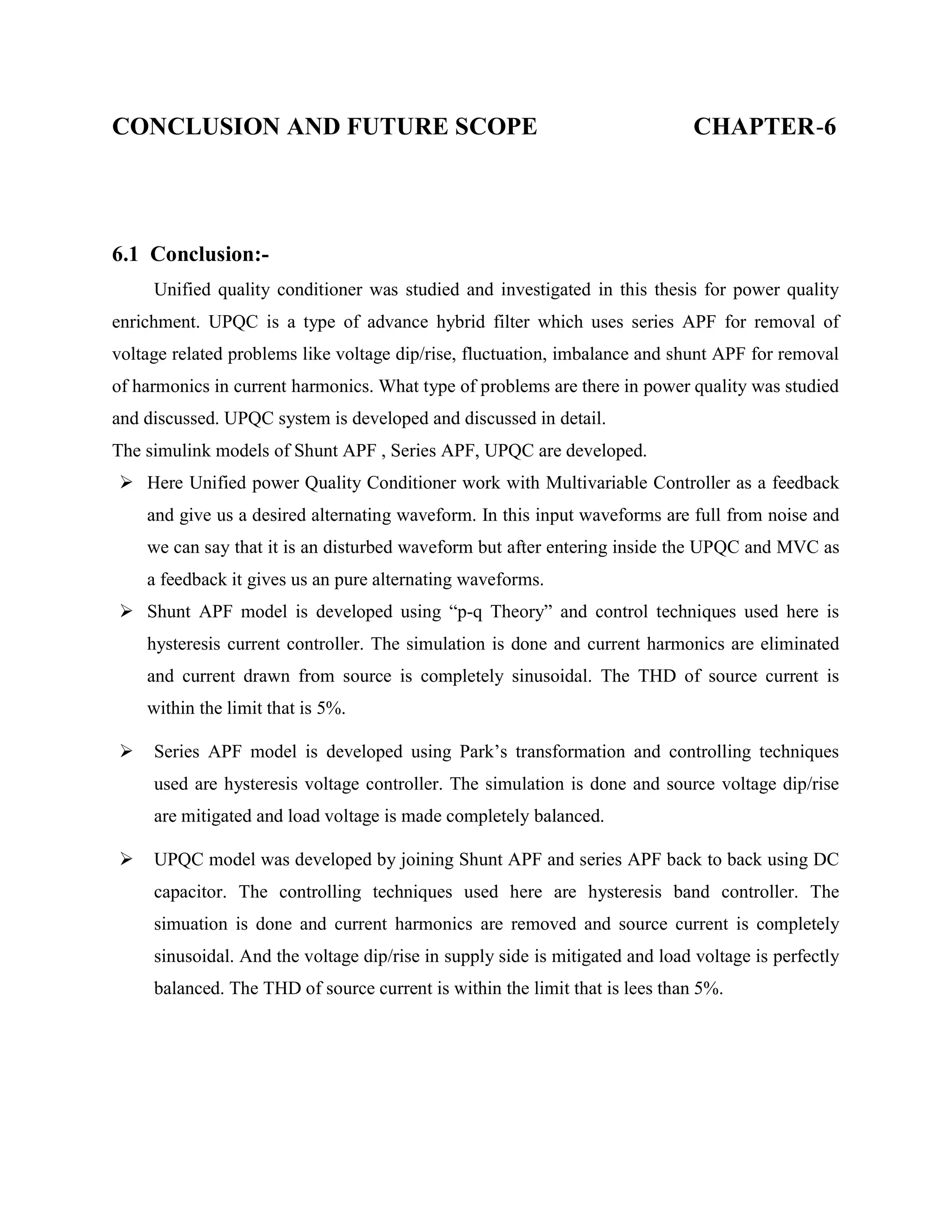 Power quality improvement using UPQC | PDF