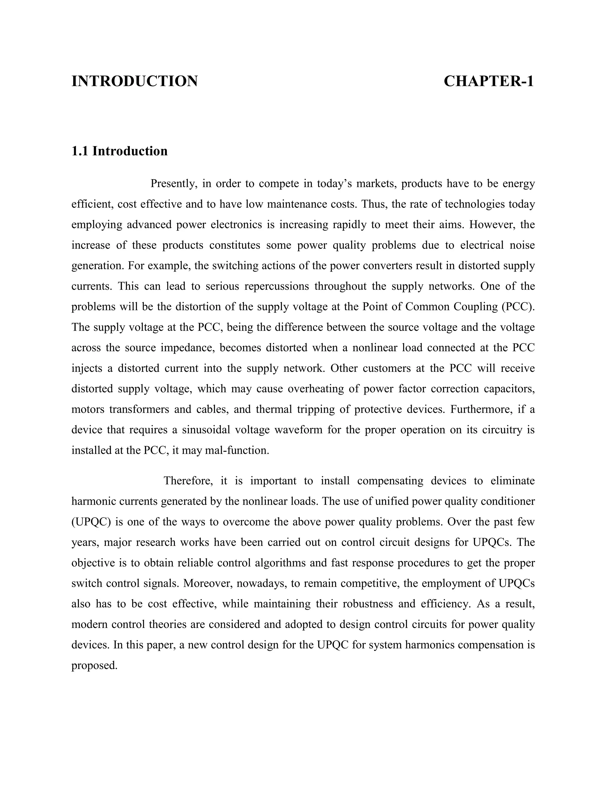 Power quality improvement using UPQC | PDF