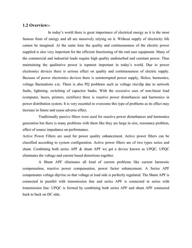 Power quality improvement using UPQC | PDF