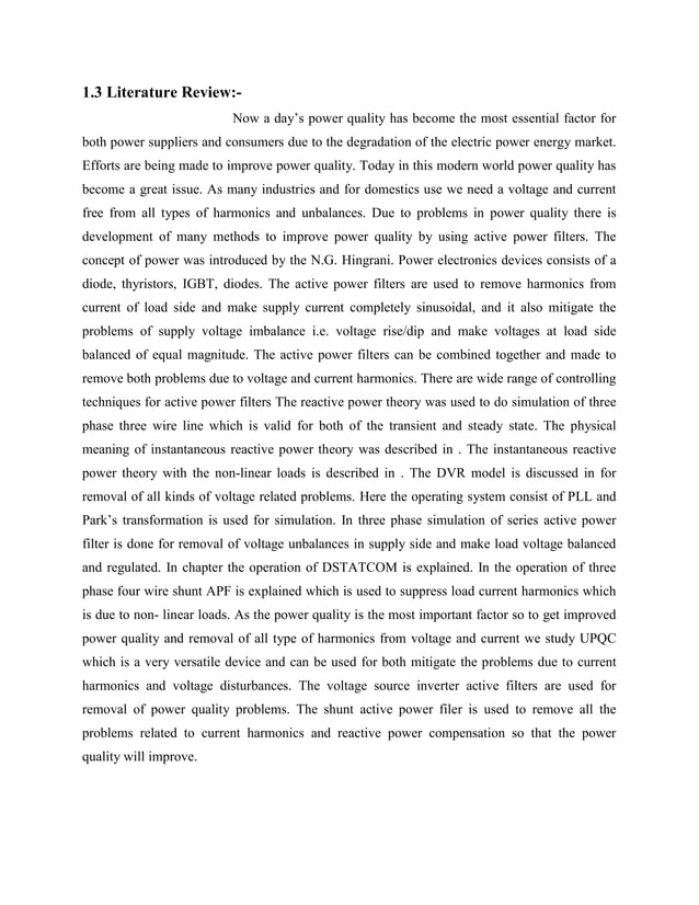 Power quality improvement using UPQC | PDF