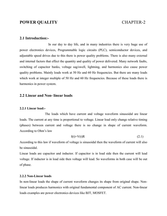 Power quality improvement using UPQC | PDF