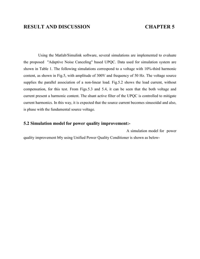 Power quality improvement using UPQC | PDF