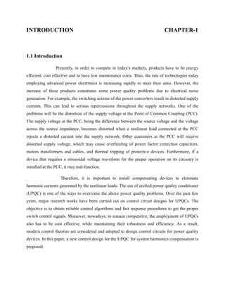 Power quality improvement using UPQC | PDF
