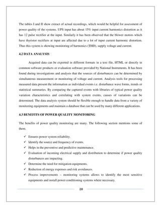 Power Quality Report | PDF