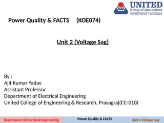 Power Quality unit-2.pptx notes for electrical | PPTX
