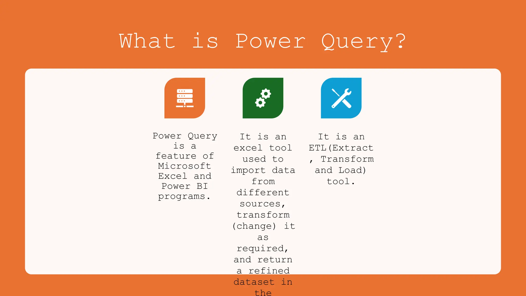 Power Query Introduction for basic users | PPTX
