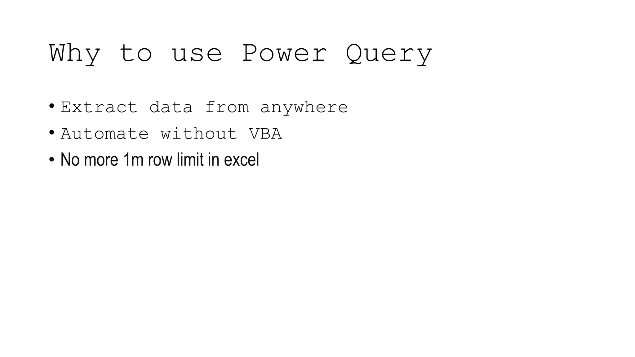 Power Query Introduction for basic users | PPTX