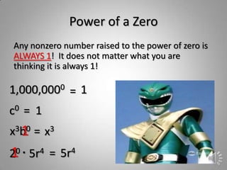 Power ranger exponents | PPTX | Physics | Science