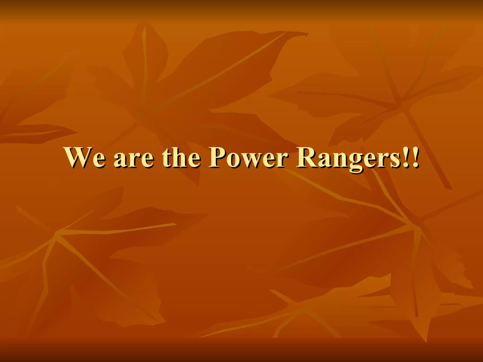 Power rangers | PPT