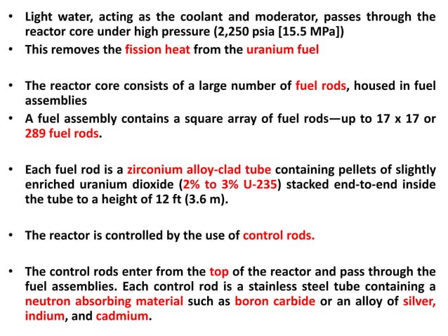 Types of Nuclear Reactor and Process Flow Diagram of System | PPTX
