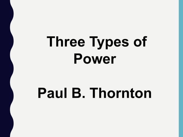 Three types of Power | PPTX
