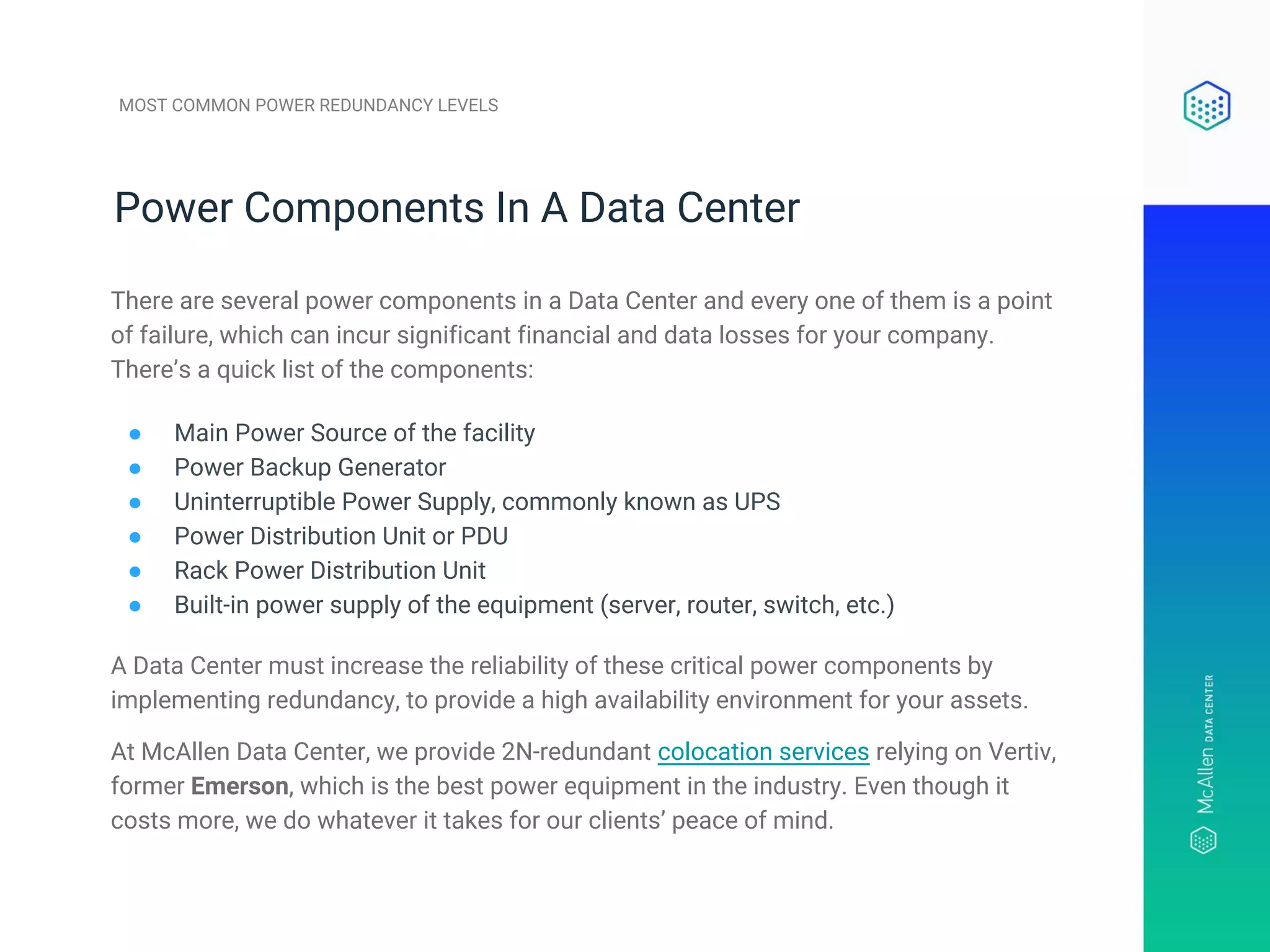 Understanding Power Redundancy Levels in Data Centers | PDF