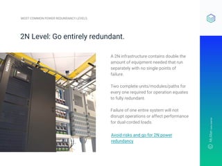 Understanding Power Redundancy Levels in Data Centers | PDF