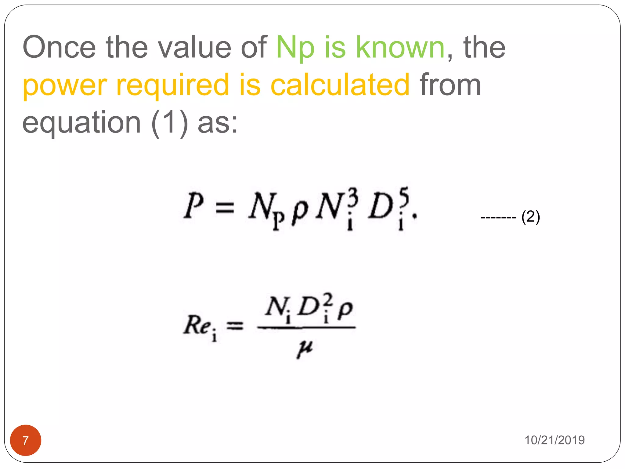 Power Requirements for Mixing in Bioreactor | PPTX