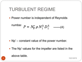 Power Requirements for Mixing in Bioreactor | PPTX