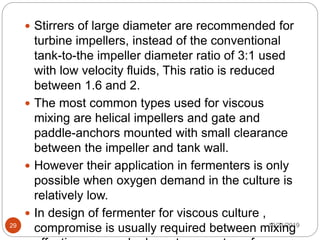 Power Requirements for Mixing in Bioreactor | PPTX