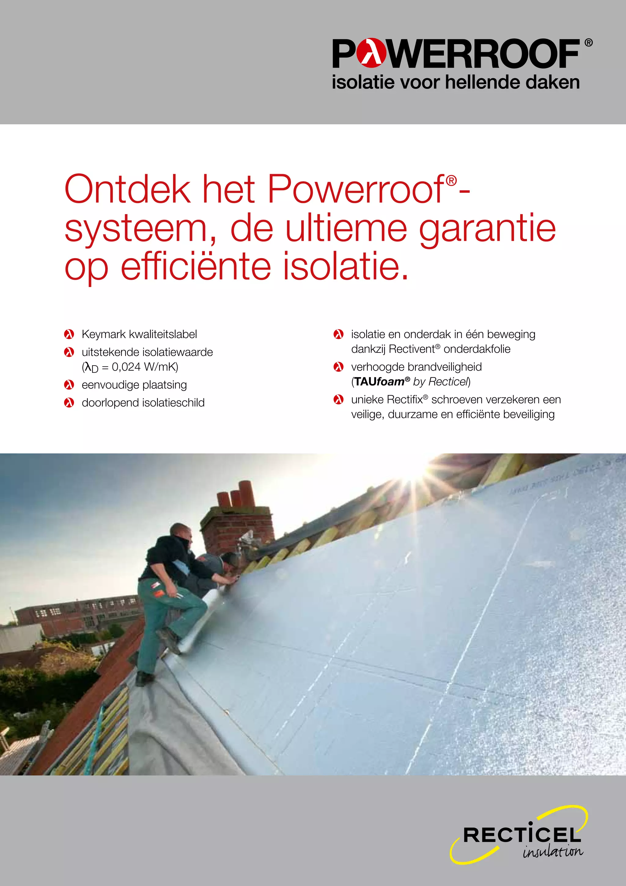 Recticel Insulation - Powerroof productflyer | PDF