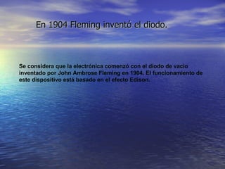 Historia de la electrónica. | PPT