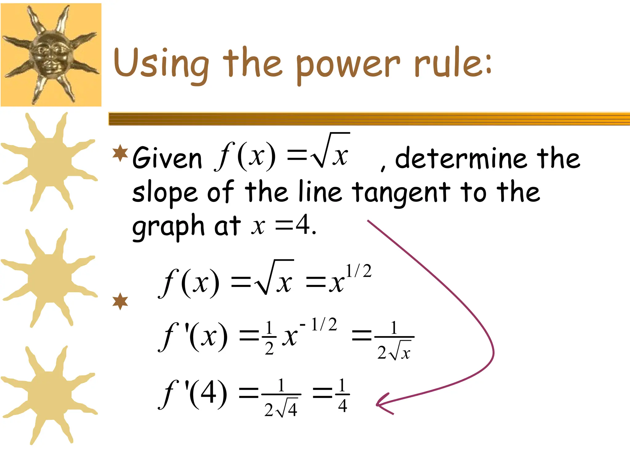 Calculus I - Derivative using Power Rule.ppt