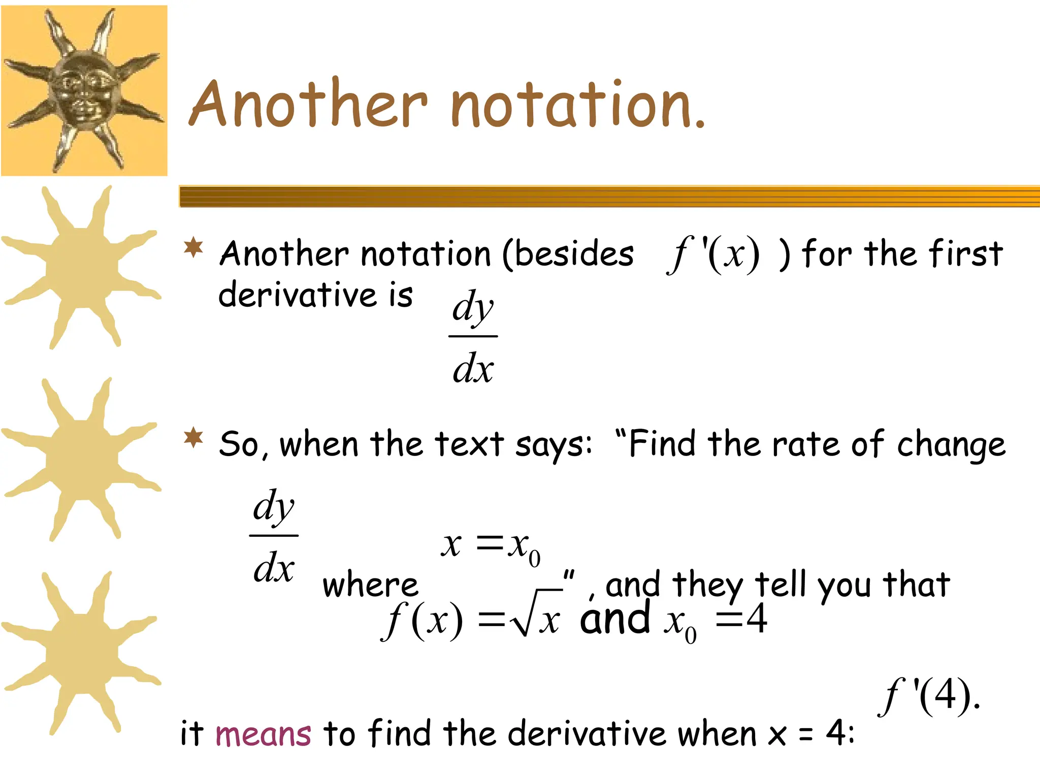 Calculus I - Derivative using Power Rule.ppt
